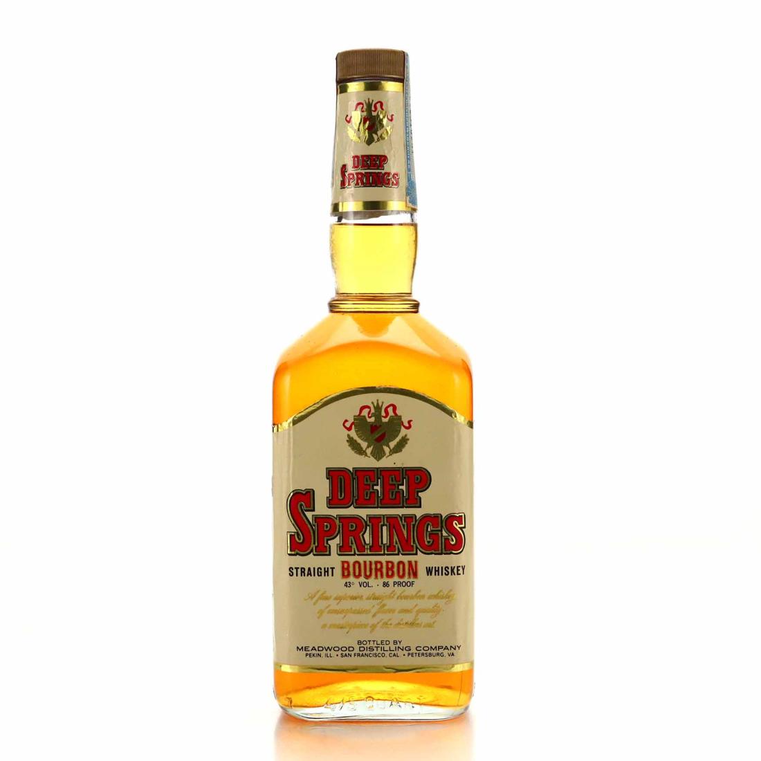 Deep Springs Straight Bourbon 1973 Whisky | Whisky Auctioneer