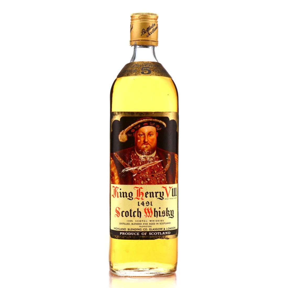 King Henry VIII 5 Year old De Luxe Scotch Whisky circa 1960s Whisky ...