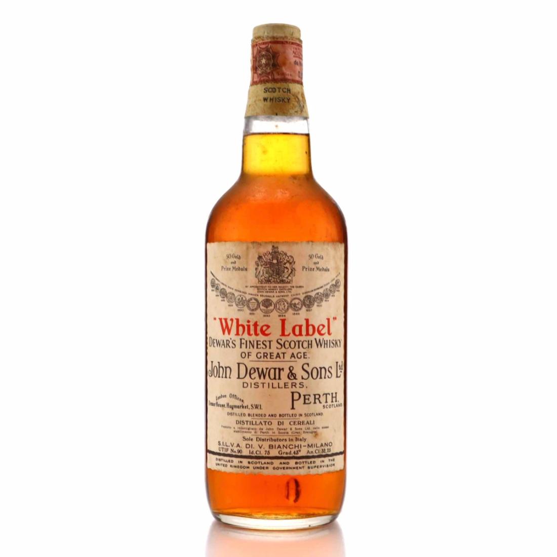 Dewar's White Label Scotch Whisky 1950s / Bianchi Import Whisky ...