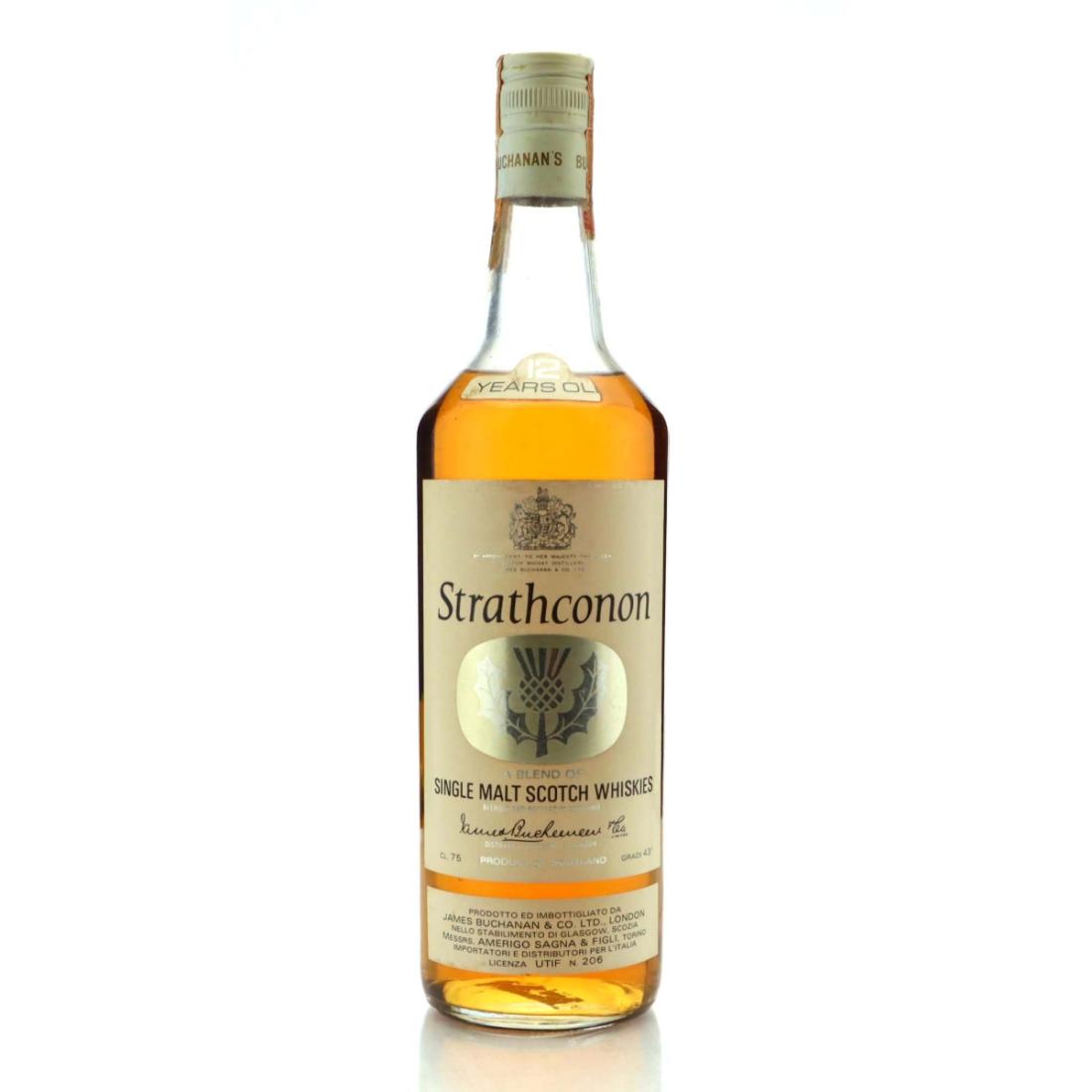 Strathconon 12 Year Old Malt Whisky 1970s / Amerigo Sagna Import Whisky ...