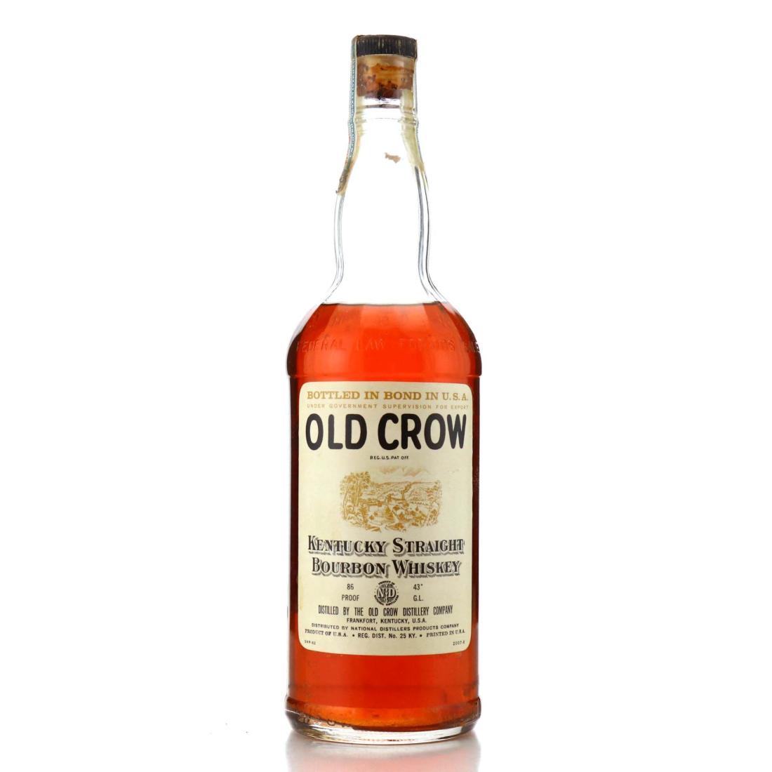 Old Crow Bottled in Bond 86 Proof Quart 1962 Whisky | Whisky Auctioneer