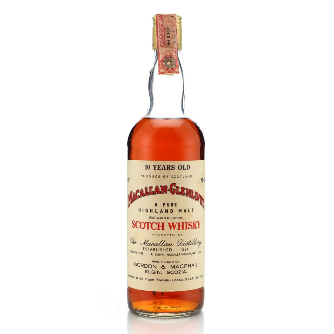 Macallan 10 Year Old Gordon and MacPhail 57% 1980s / Co. Pinerolo ...