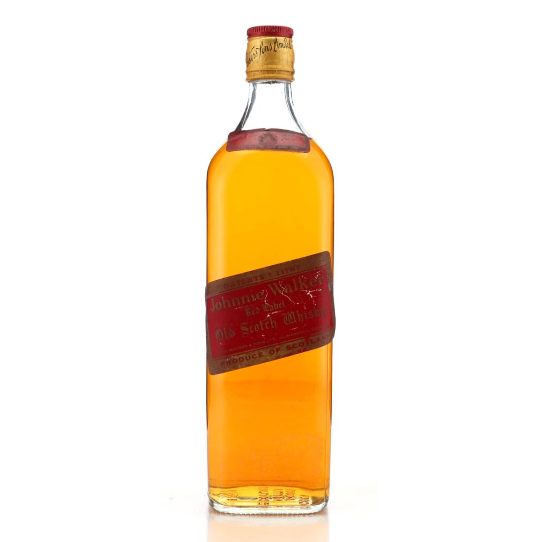 Johnnie Walker Red Label 1 Litre 1960s Whisky | Whisky Auctioneer