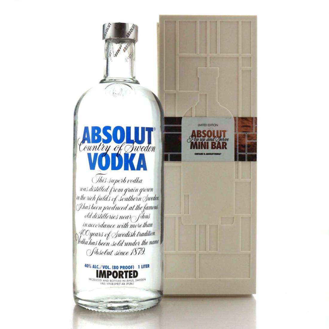 Absolut Vodka 1 Litre Whisky | Whisky Auctioneer