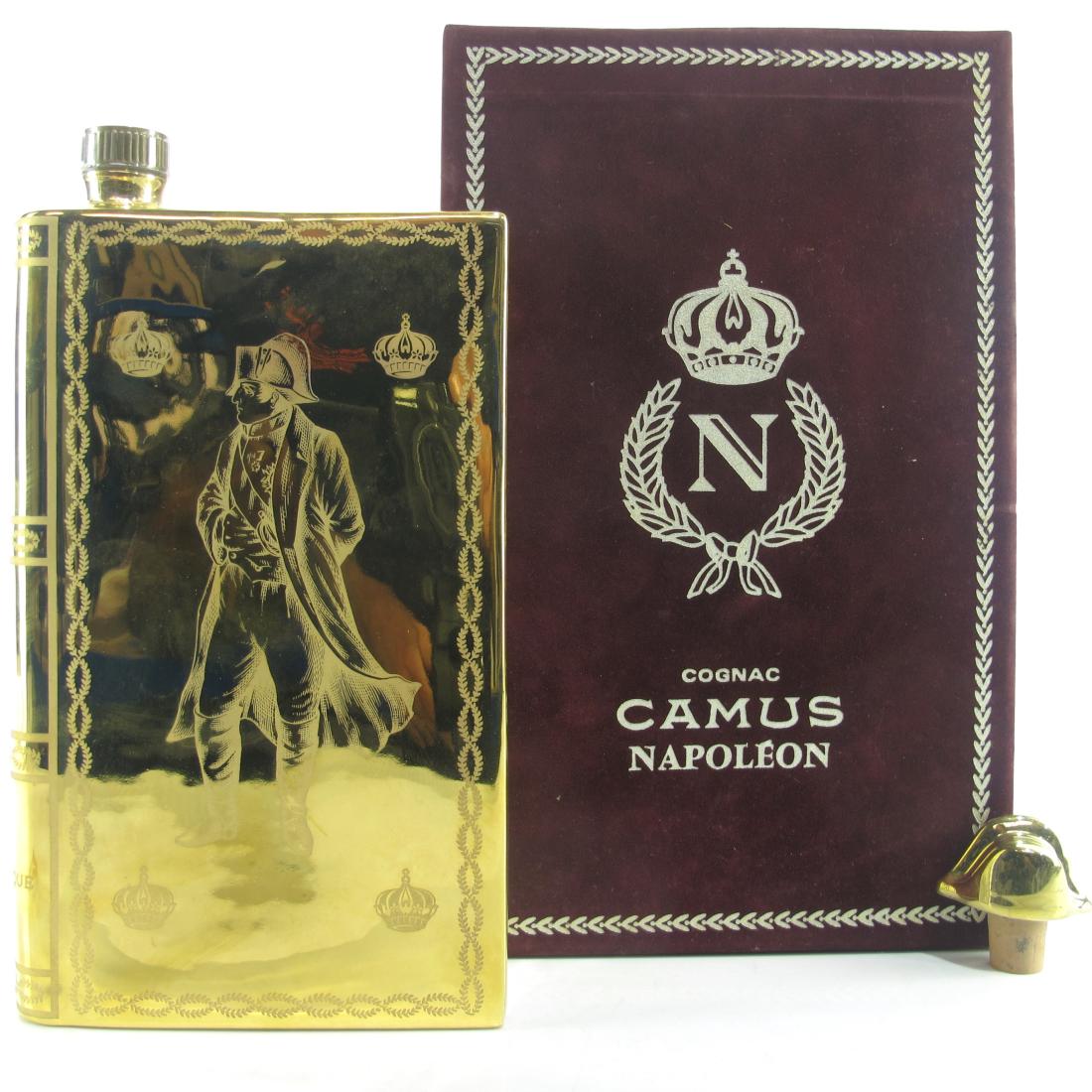 Camus Napoleon Bicentenary Cognac Decanter 1969 / 22k Gold Coated Whisky | Whisky Auctioneer