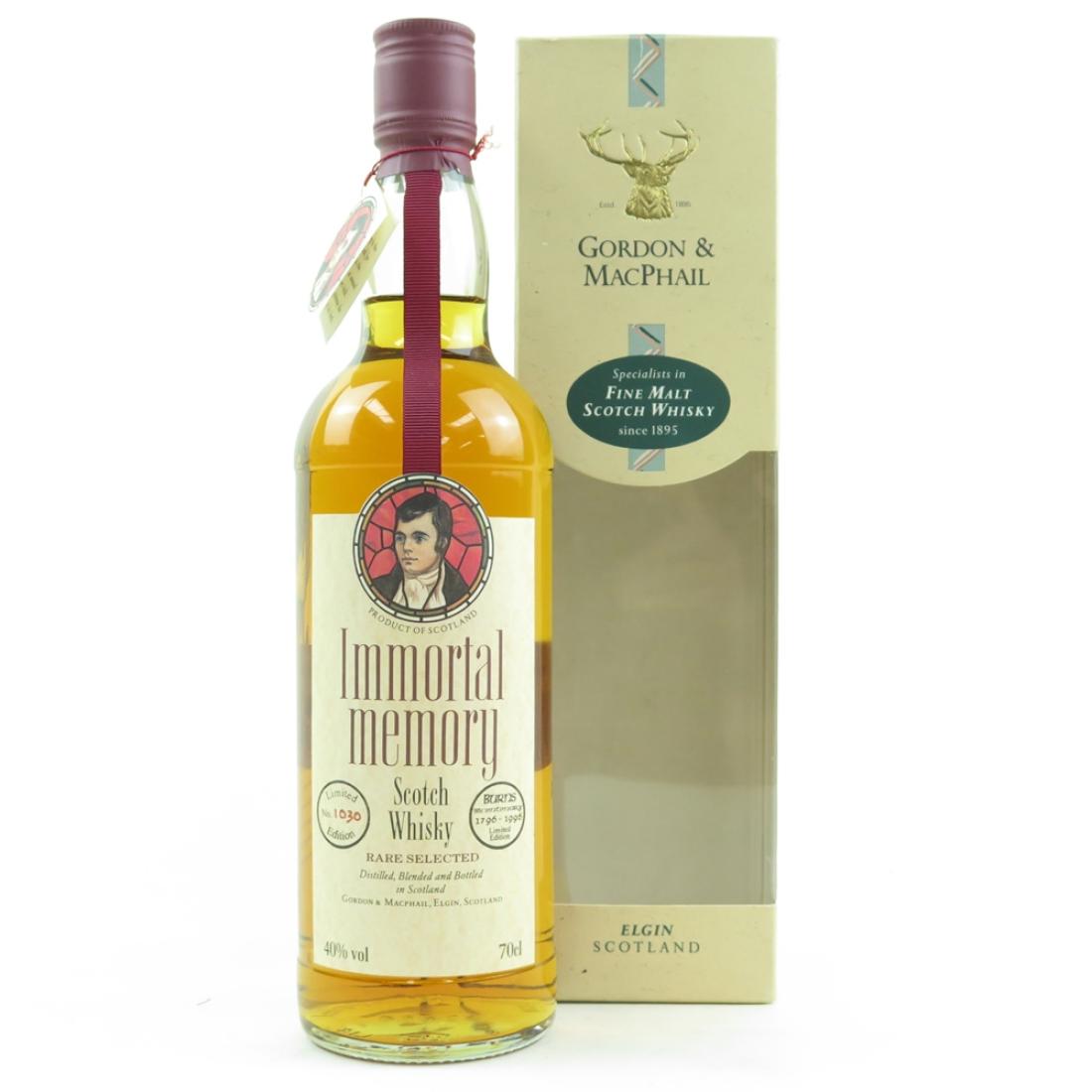Immortal Memory Limited Edition Burns Bicentenary 1796-1996 Gordon and ...