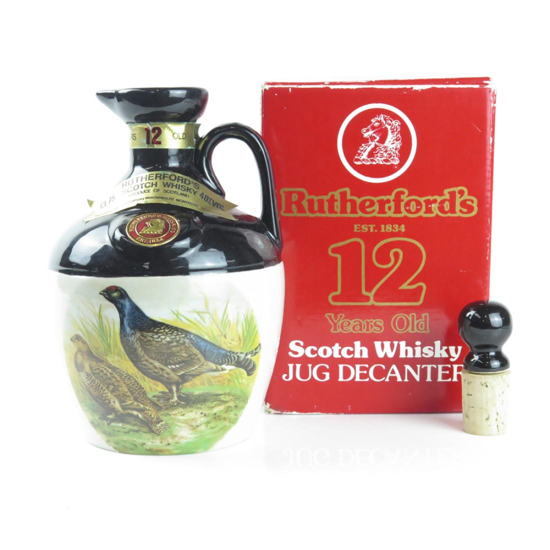 Rutherford 12 Year Old Decanter 1980s / The Grouse Whisky | Whisky ...