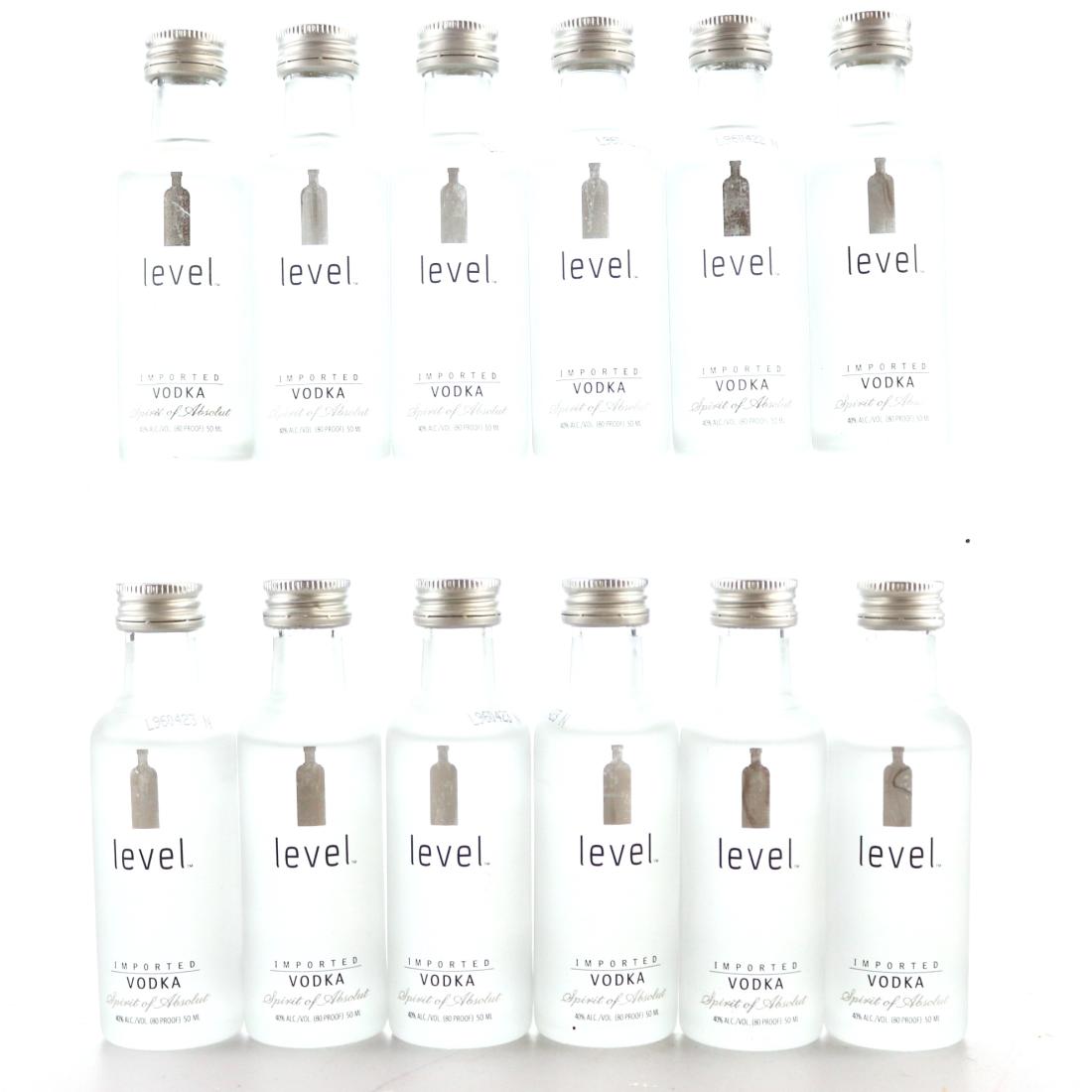 Level Vodka Miniature x 12 Whisky | Whisky Auctioneer