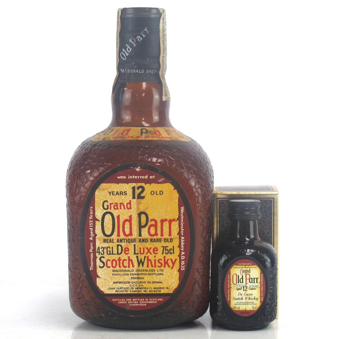 Grand Old Parr 12 Year Old 1970s / with Miniature 5cl Whisky | Whisky ...