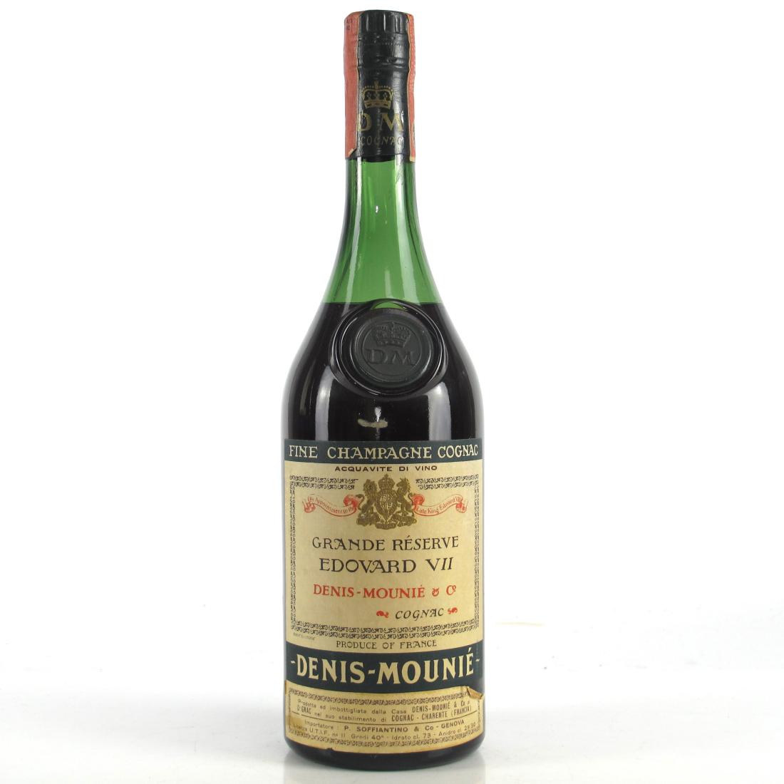 Denis-Mounie Grande Reserve Edovard VII Fine Champagne Cognac 1970s ...