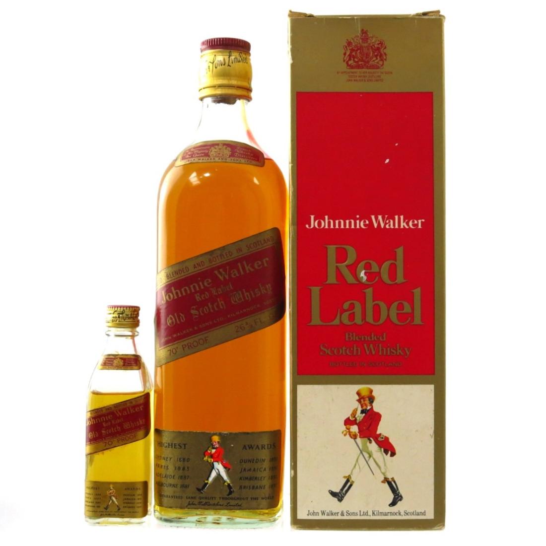 Johnnie Walker Red Label 1970s / with Miniature Whisky | Whisky Auctioneer