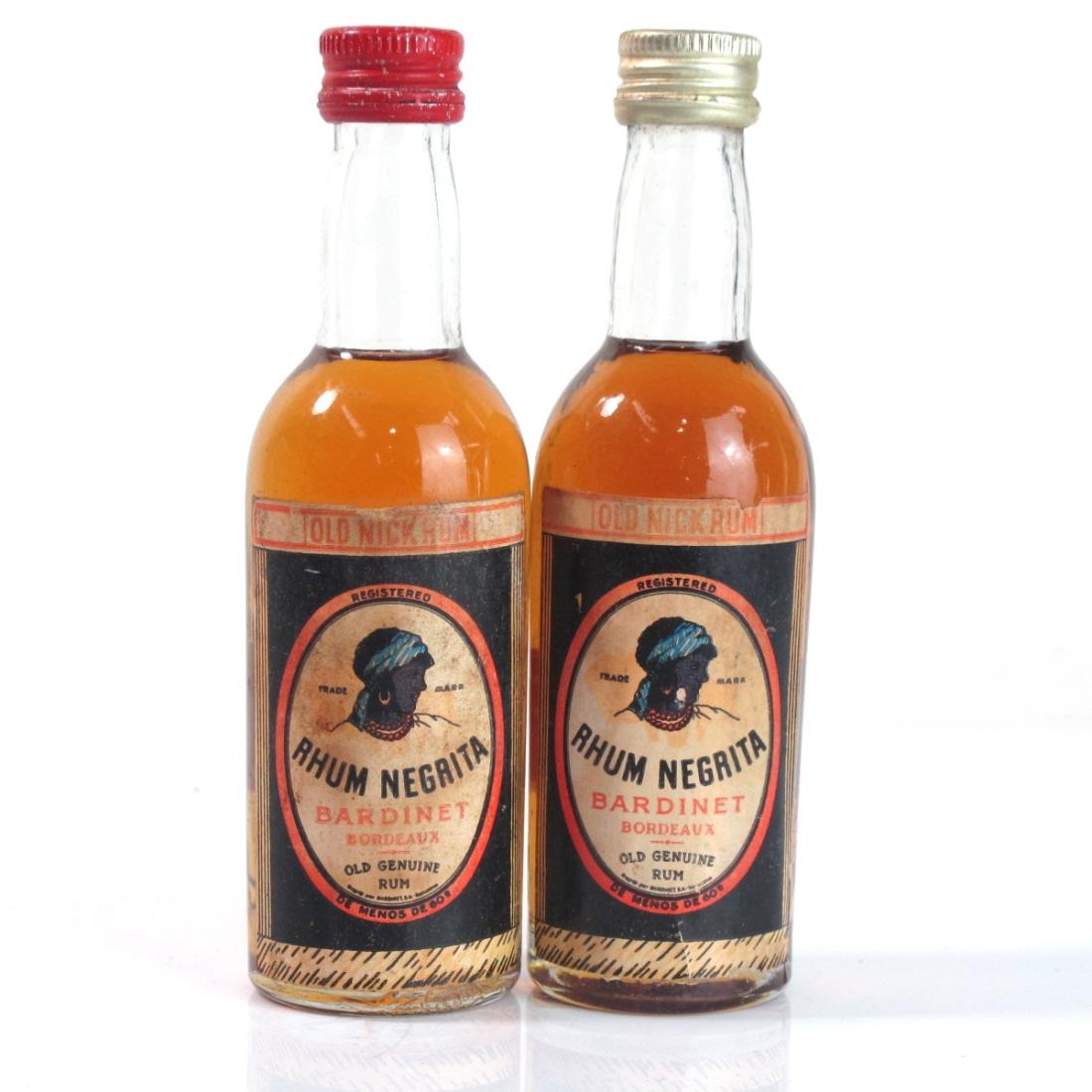 Negrita Rhum Bardinet Rum 1950s Miniatures 2 x 5cl Whisky | Whisky ...