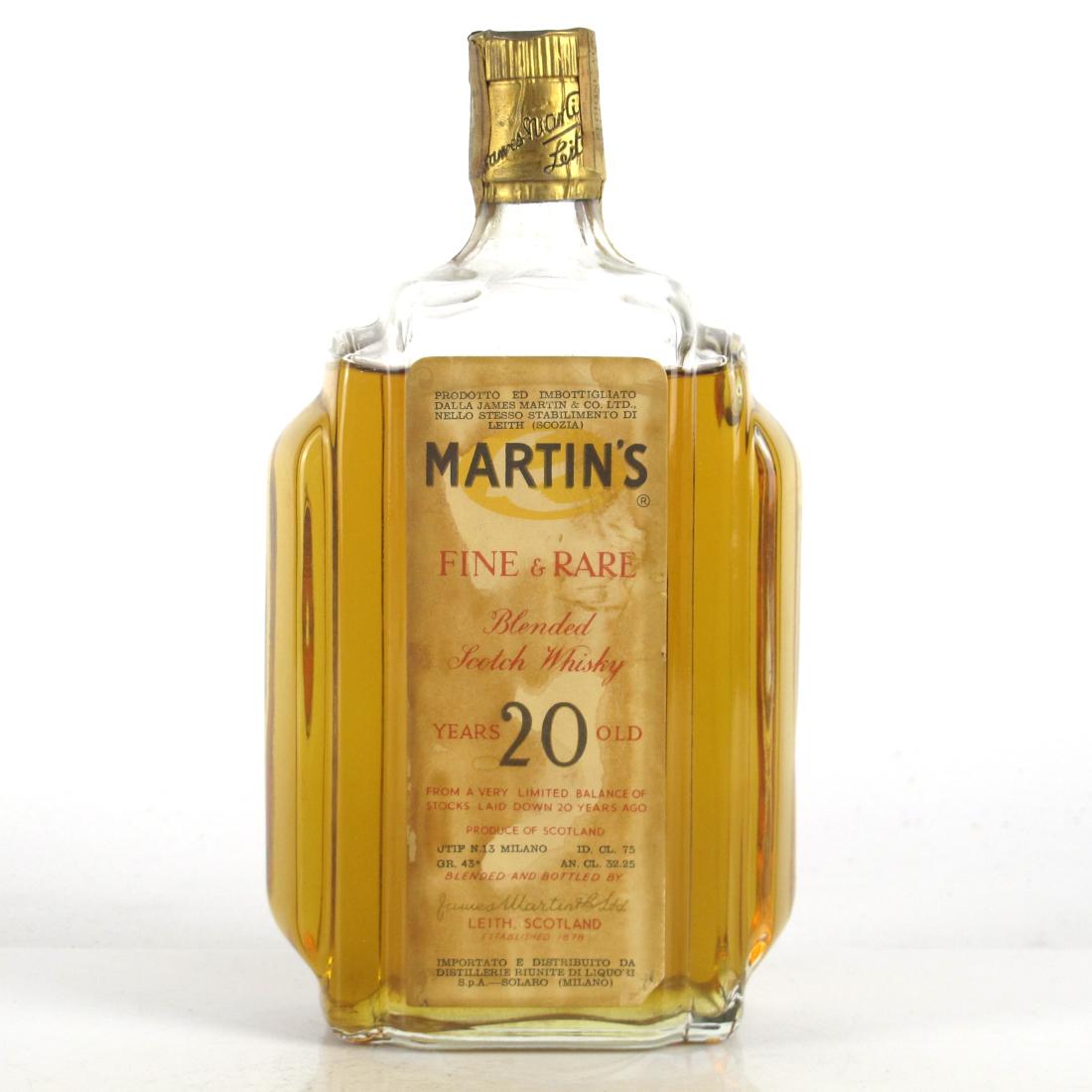 Martin's 20 Year Old Fine and Rare 1971 Whisky | Whisky Auctioneer