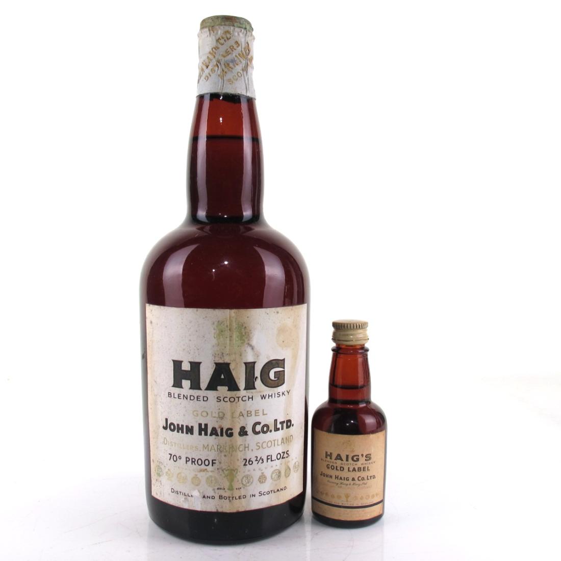 Haig's Gold Label 1960s / includes Miniature Whisky | Whisky Auctioneer