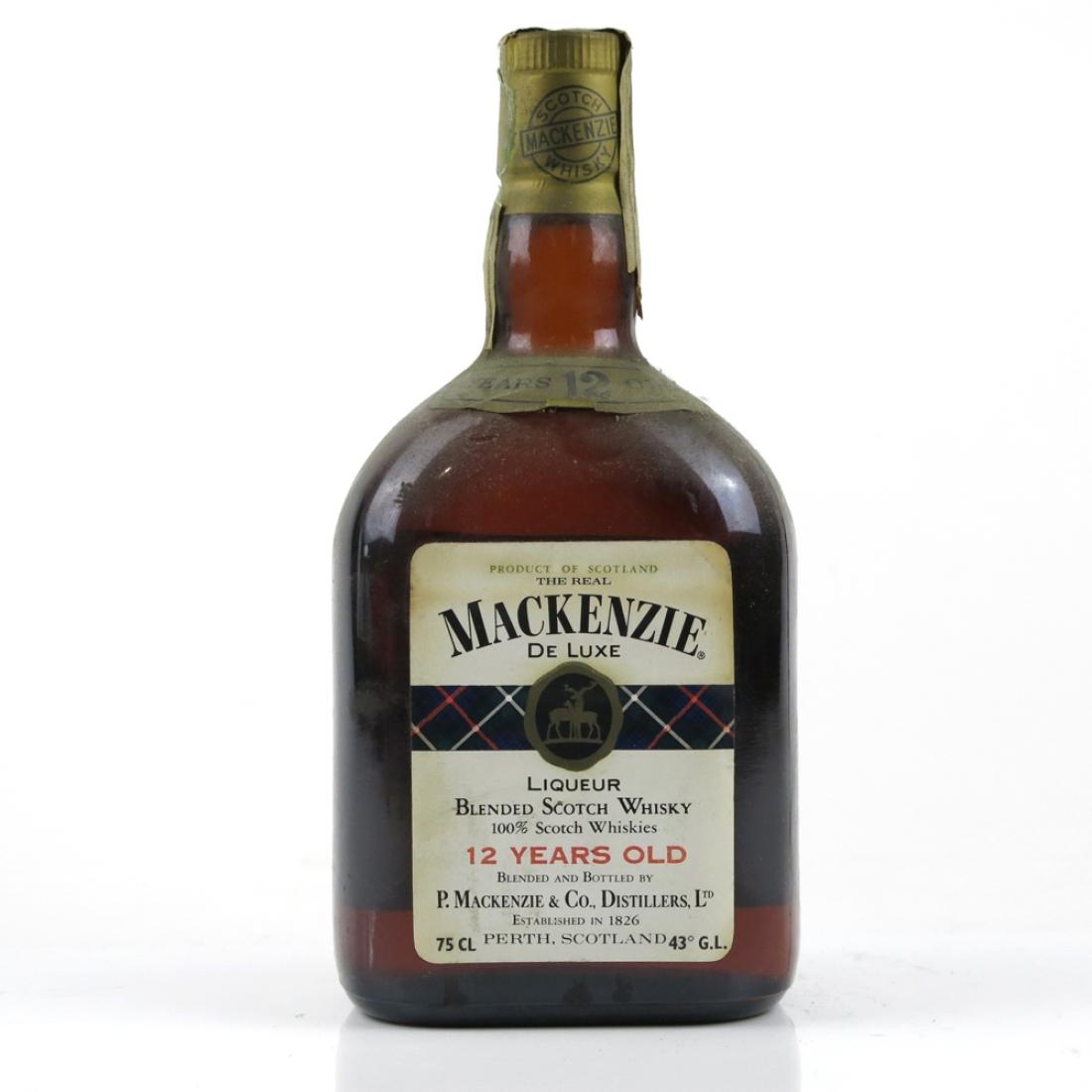 The Real Mackenzie 12 Year Old De Luxe Scotch Whisky Circa 1960s/1970s ...
