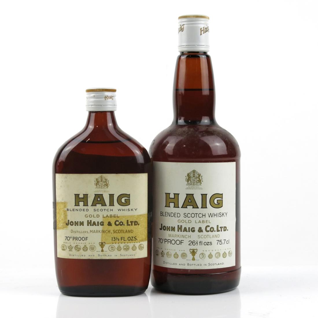 Haig Gold Label 1970s / Including 13 1/3 Fl Oz Half Bottle Whisky ...