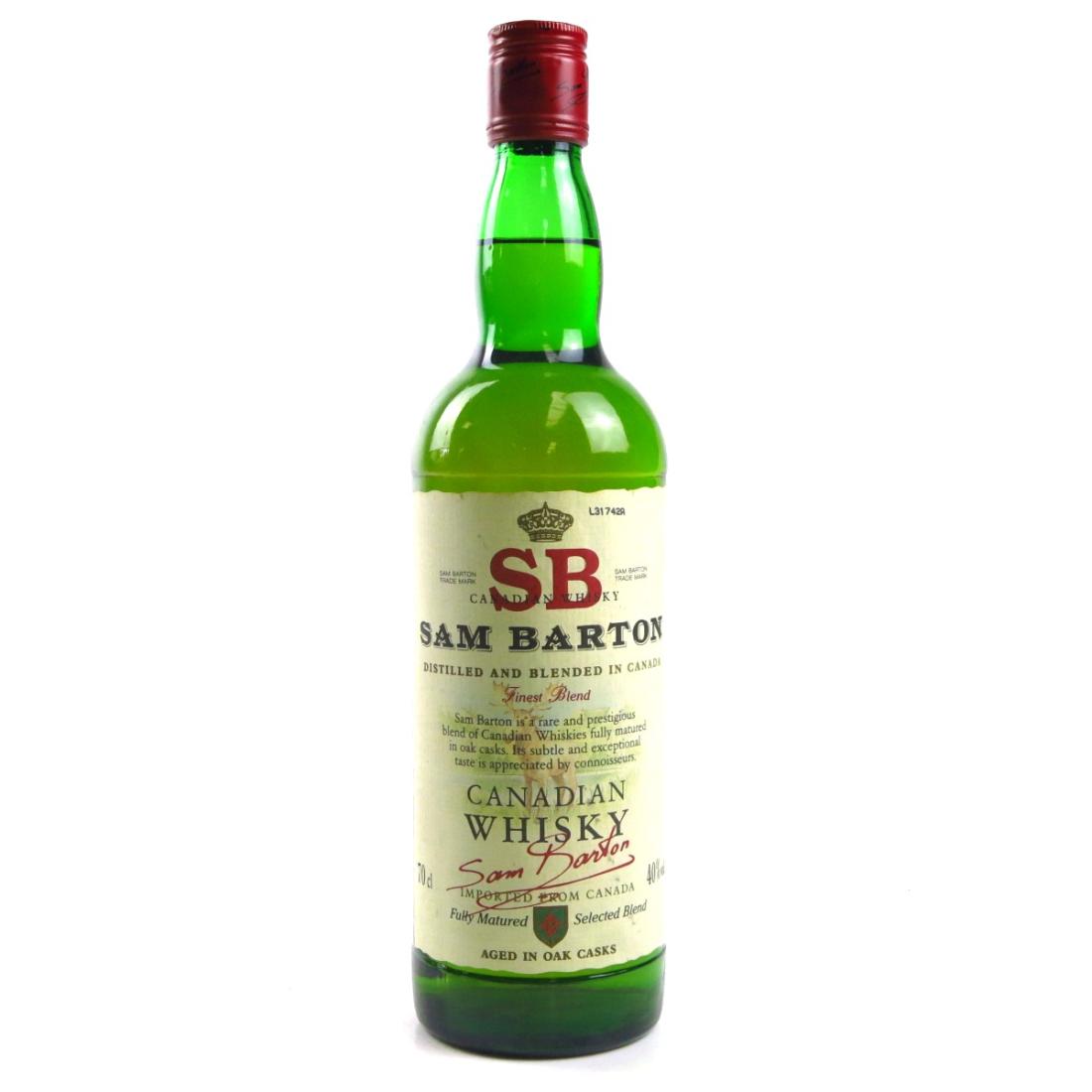 Sam Barton Blended Canadian Whisky Whisky | Whisky Auctioneer