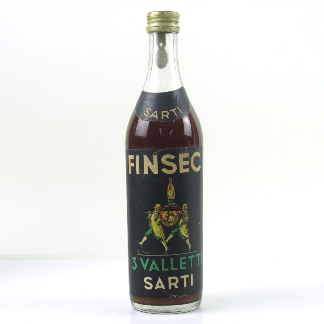 Sarti 3 Valletti Finsec Brandy 1950s Half bottle Whisky | Whisky Auctioneer