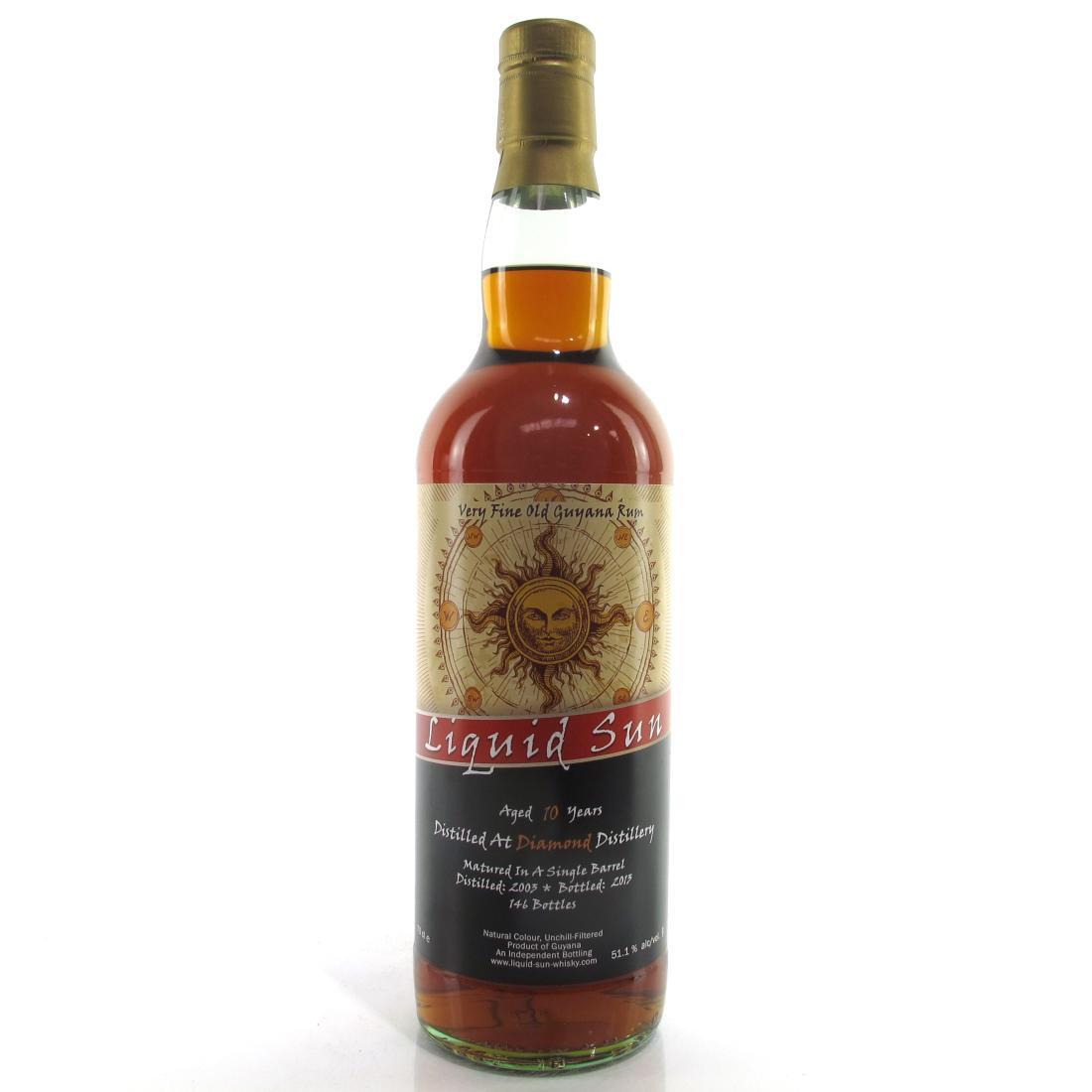 Diamond 2003 Liquid Sun 10 Year Old Whisky | Whisky Auctioneer