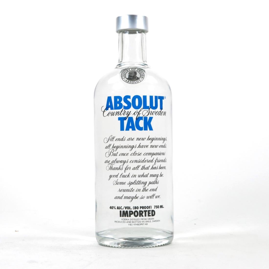 Absolut Tack Whisky | Whisky Auctioneer