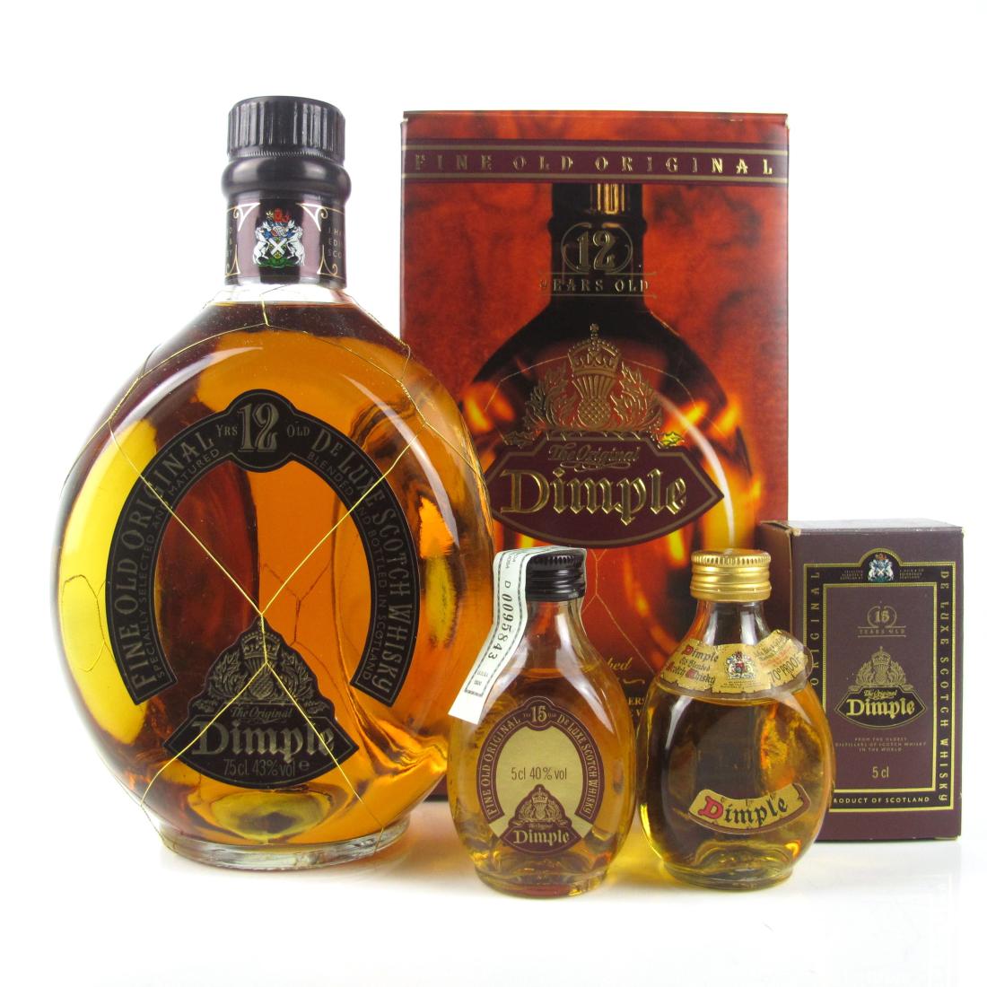 Dimple 12 Year Old 70cl and 2 x 5cl Miniatures Whisky | Whisky Auctioneer