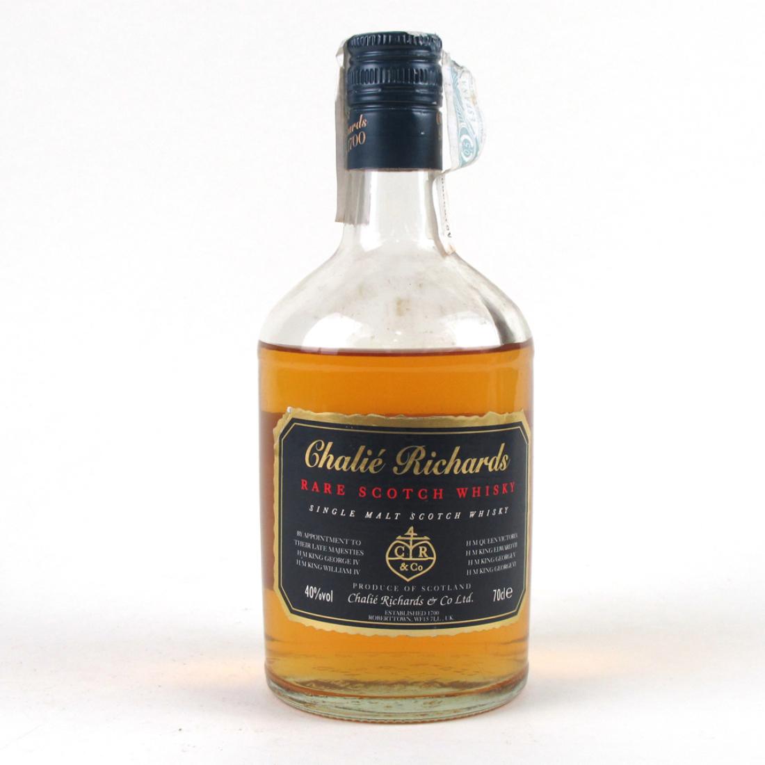 Charlie Richards Single Malt Scotch / Low Fill Whisky | Whisky Auctioneer