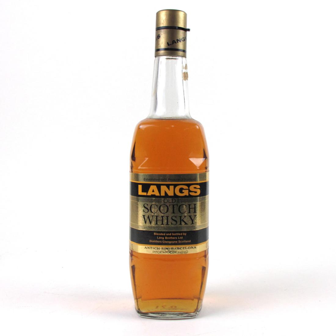 Lang's Old Scotch Whisky 1980s Whisky | Whisky Auctioneer