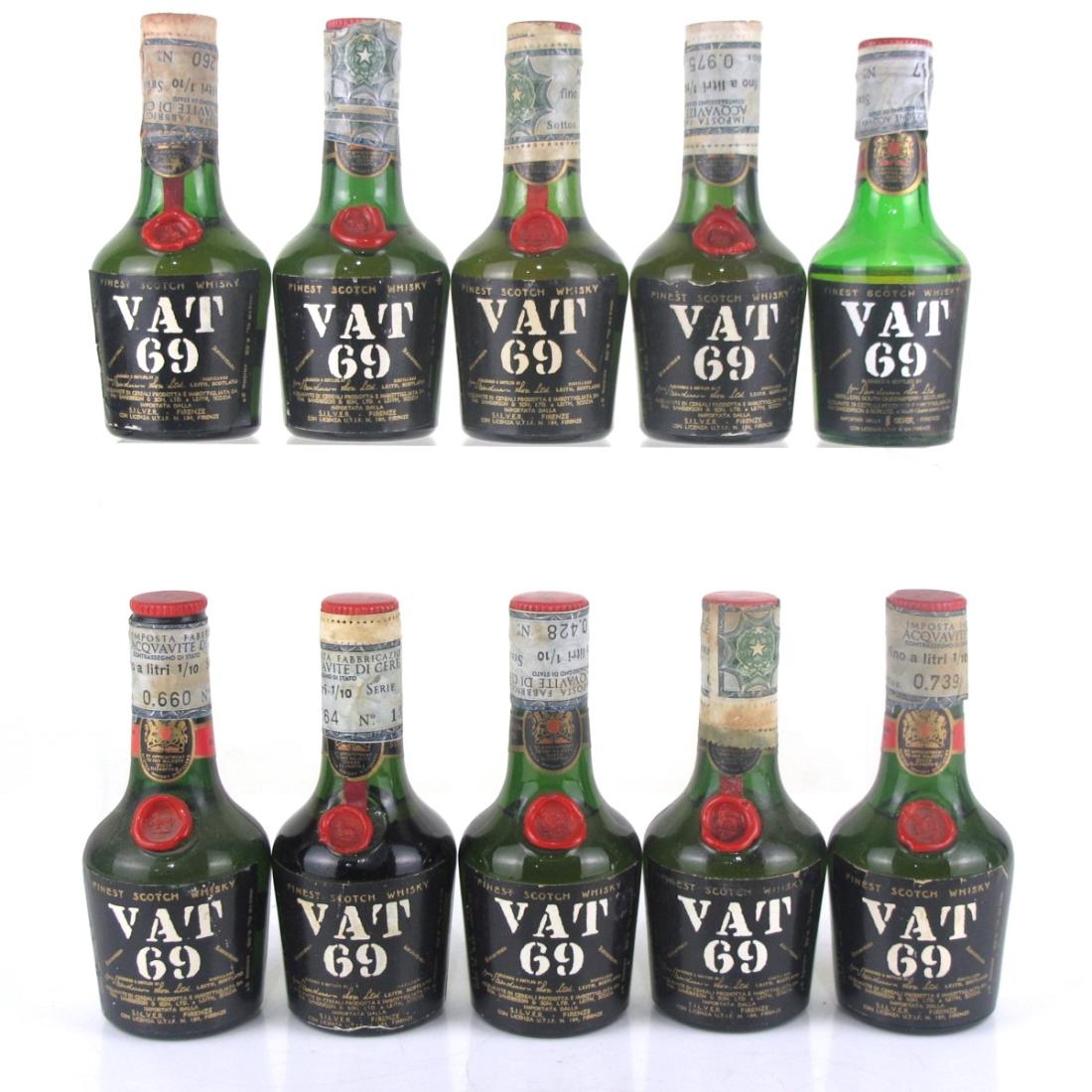 VAT 69 Miniatures 10 x 4.68cl - SILVER Whisky | Whisky Auctioneer