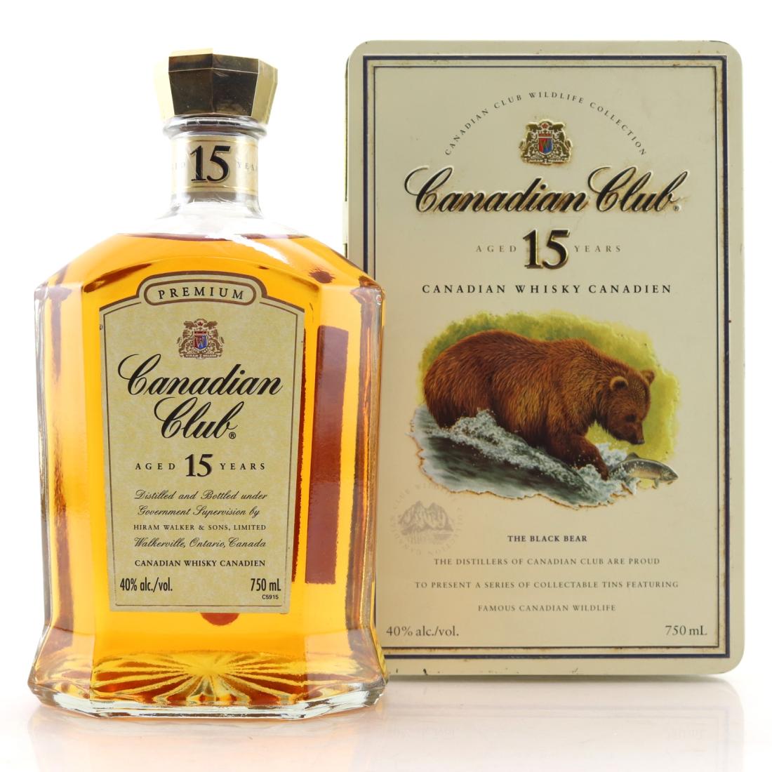 Canadian Club 15 Year Old - The Black Bear Whisky | Whisky Auctioneer