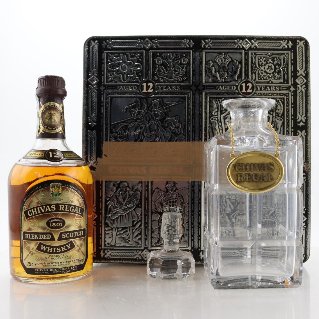 Chivas Regal 12 Year Old Gift Pack 1980s / Including Decanter Whisky | Whisky Auctioneer