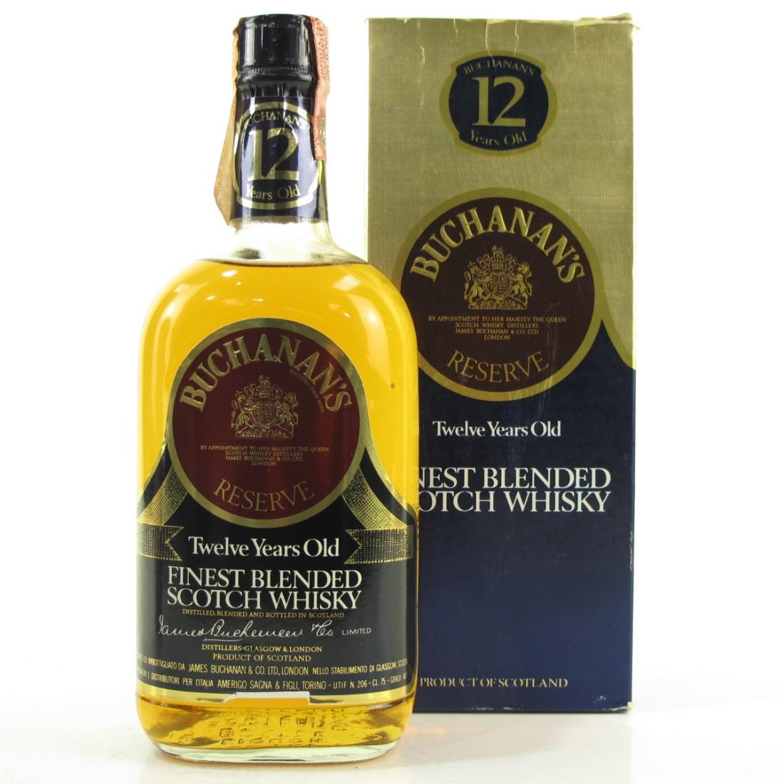 Buchanan's 12 Year Old Reserve 1970s Whisky | Whisky Auctioneer