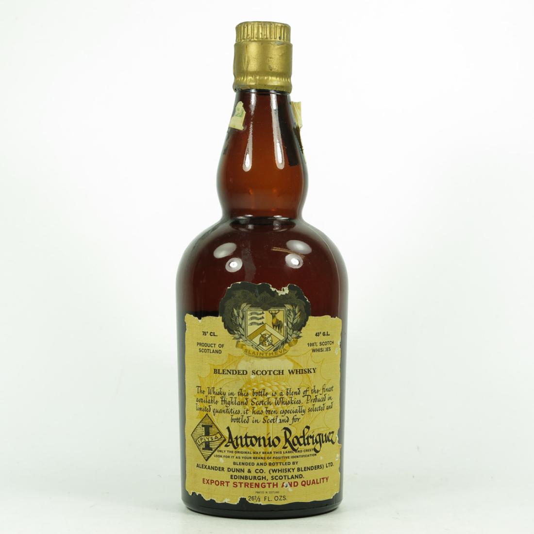 Antonio Rodriguez Export Strength Scotch Blend 1970s Whisky | Whisky ...