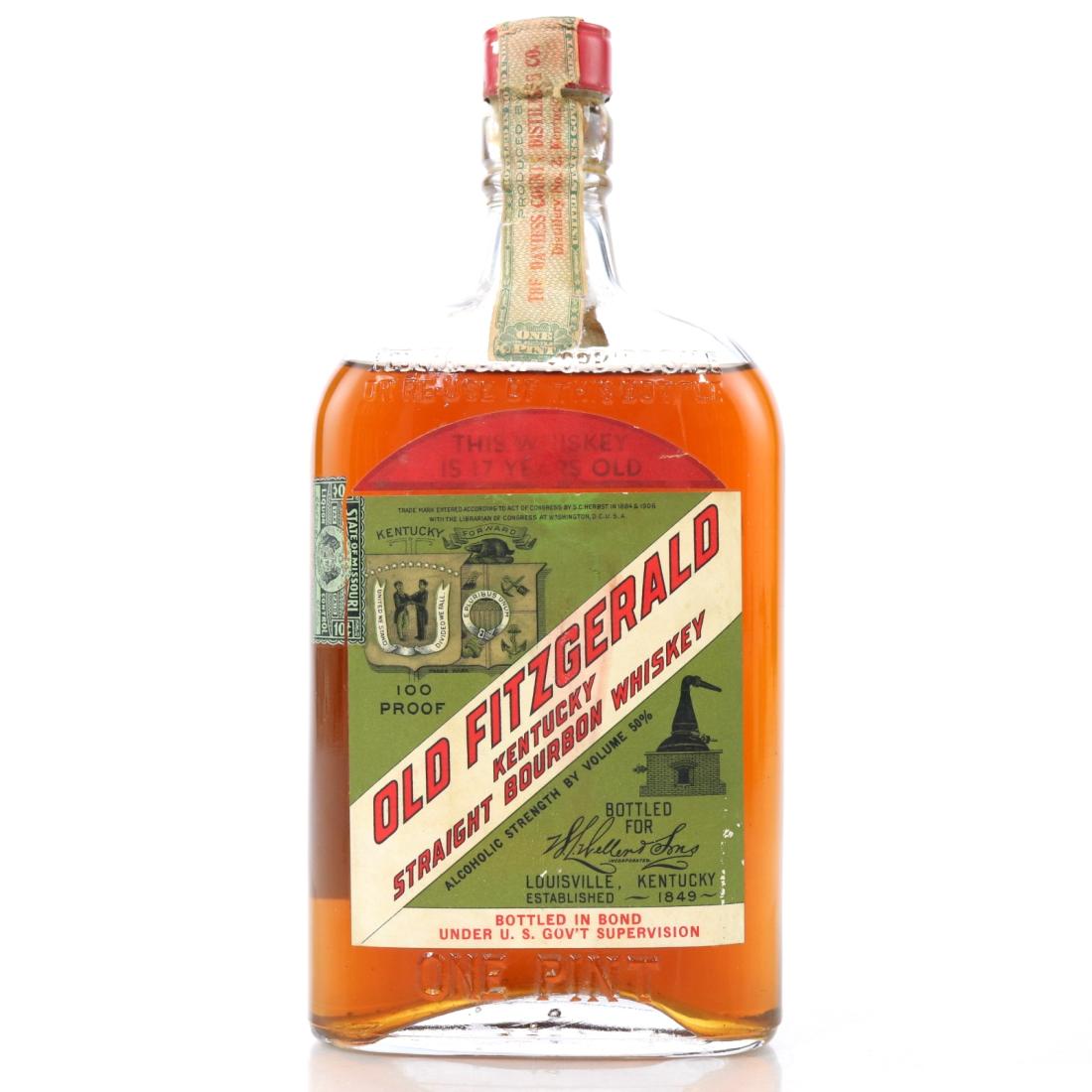 Old Fitzgerald 1916 Bottled in Bond 17 Year Old Pint / Prohibition Era ...