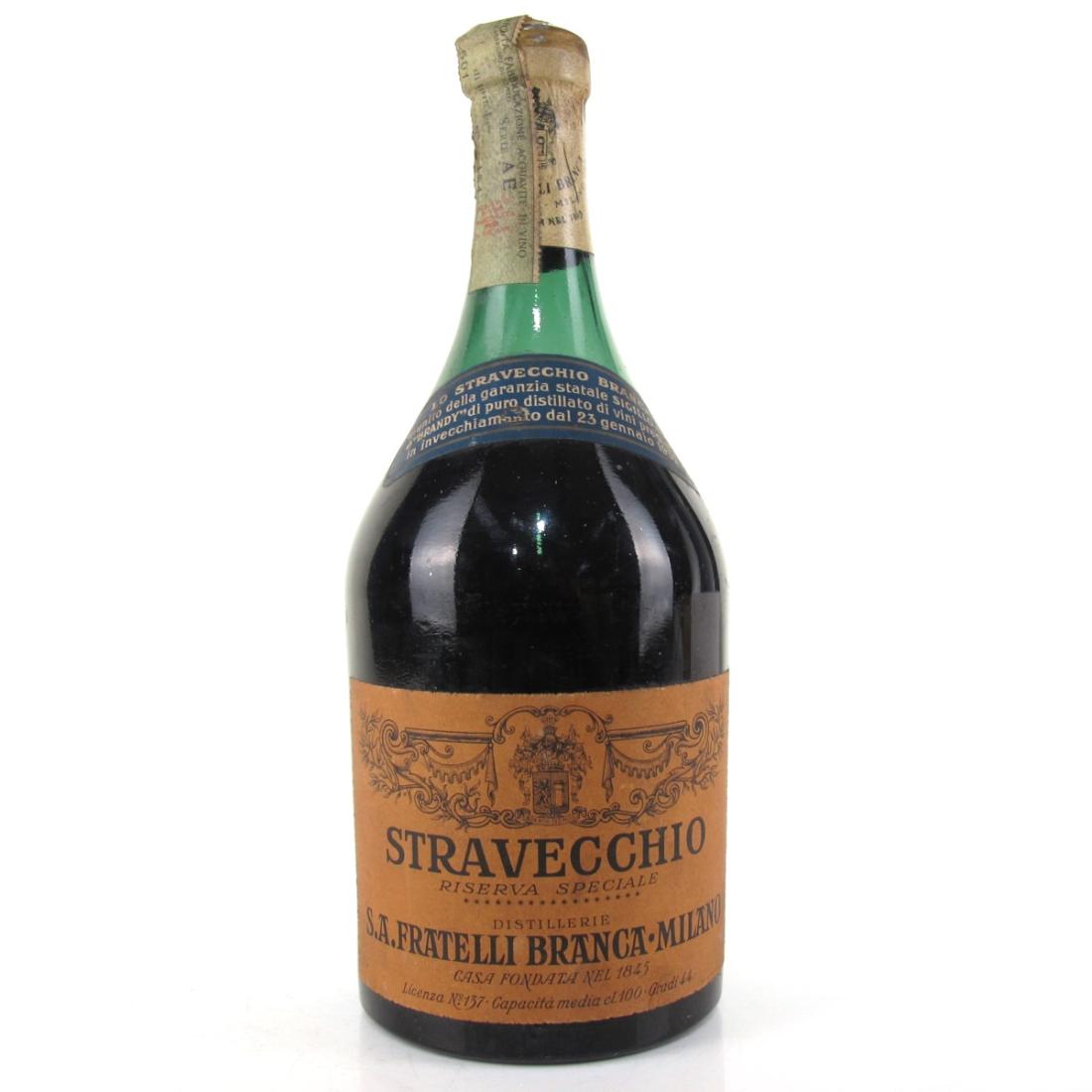 Fratelli Branca Stravecchio Brandy Riserva Speciale 1960s Whisky ...