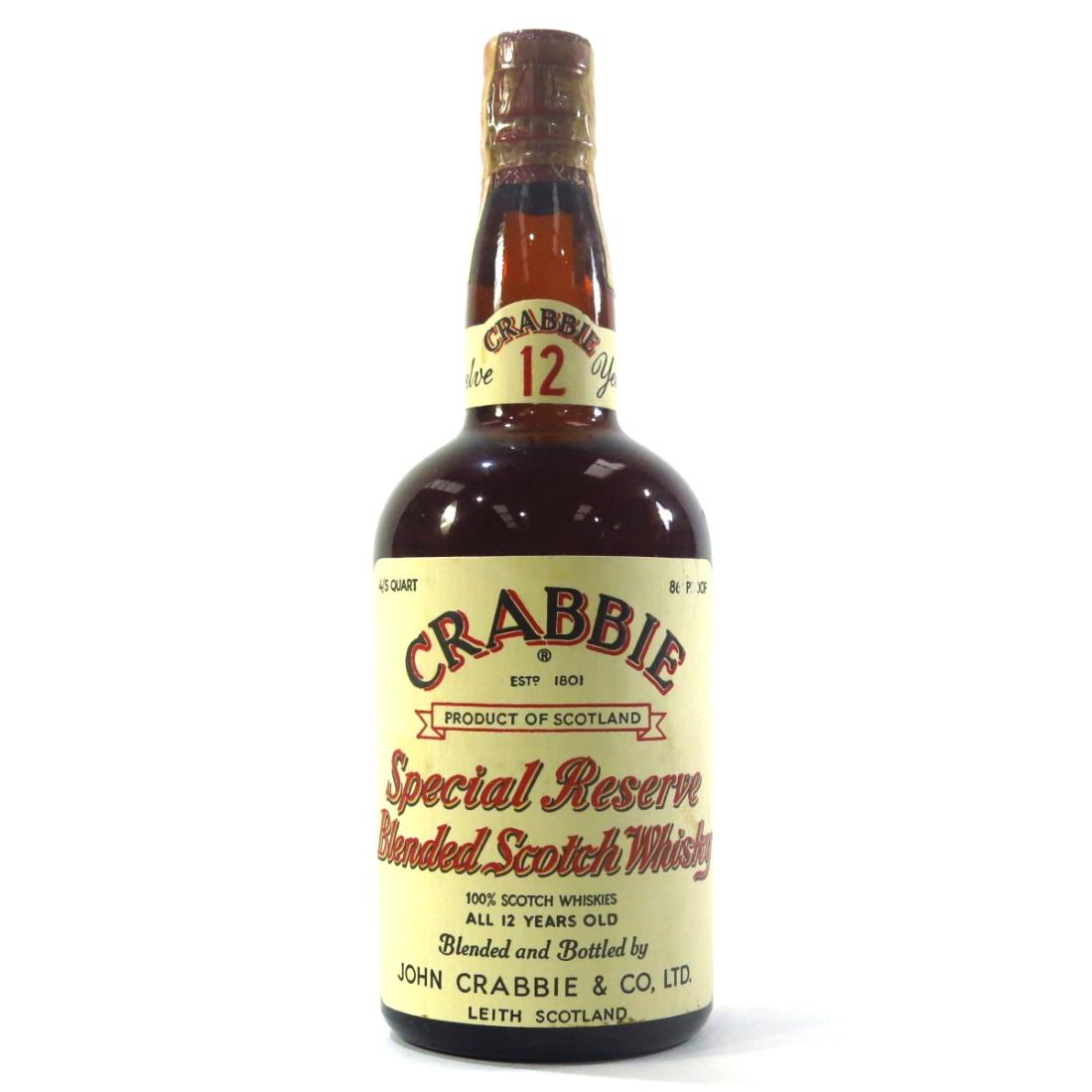 Crabbie 12 Year Old Special Reserve Whisky | Whisky Auctioneer