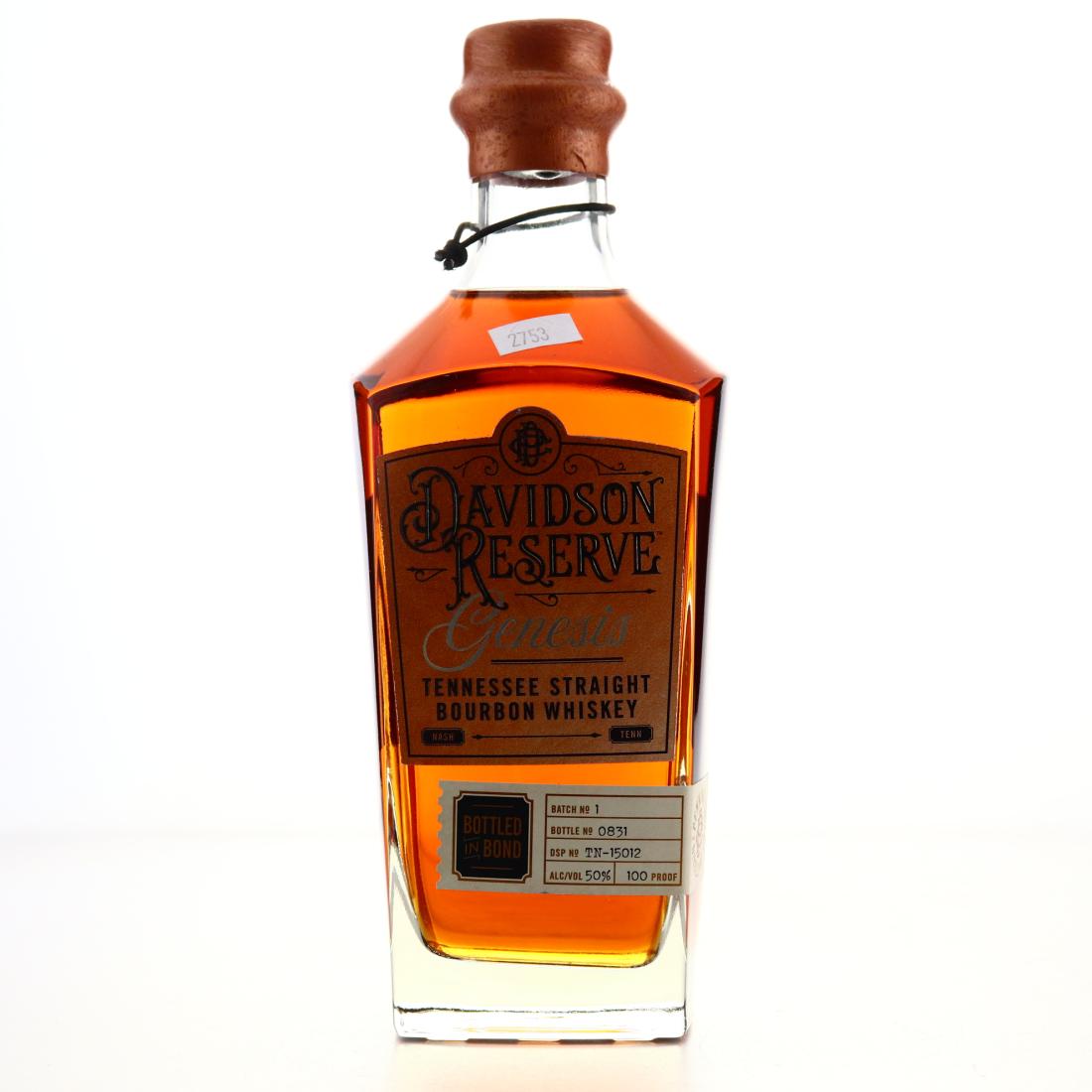 Davidson Reserve Tennessee Straight Bourbon Whisky | Whisky Auctioneer
