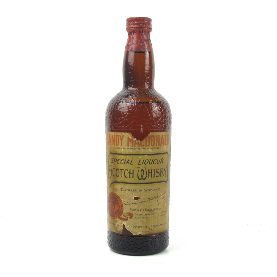 Sandy MacDonald Special Liqueur Scotch Whisky Circa 1920s Whisky ...