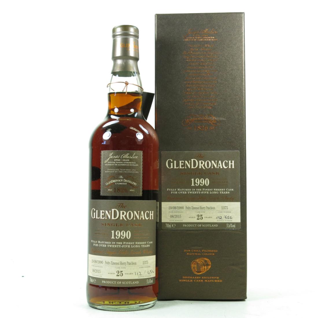 Glendronach 1990 Single Cask #1240 23 Year Old Whisky | Whisky Auctioneer