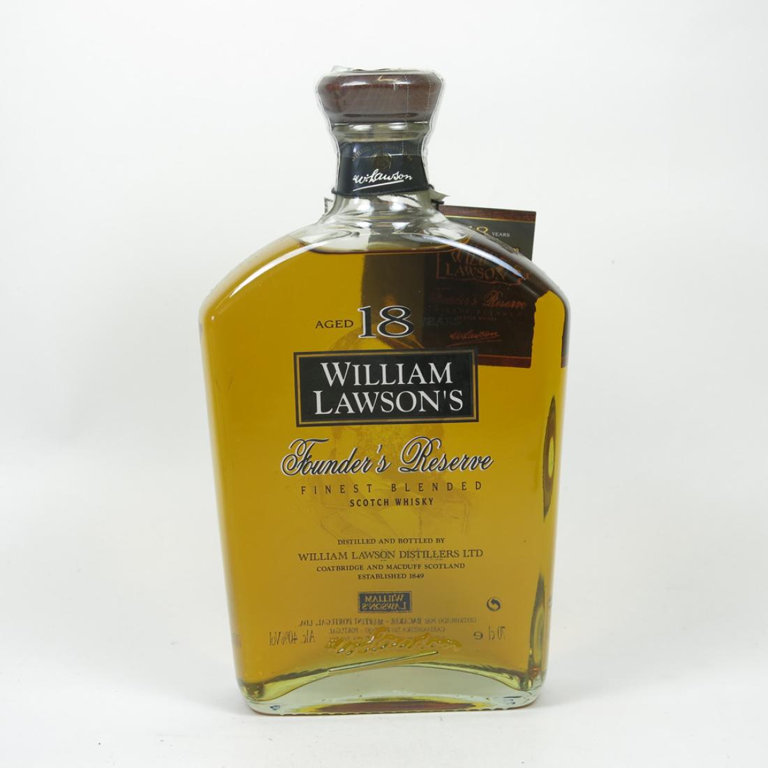 William Lawson's 18 Year Old Founder's Reserve Whisky | Whisky Auctioneer