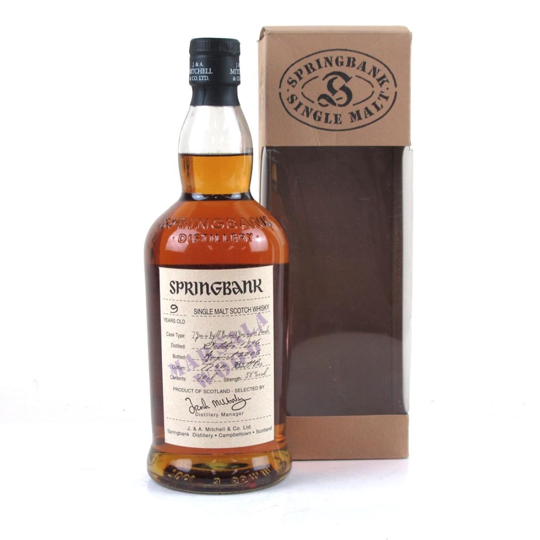 Springbank 1996 9 Year Old Marsala Wood Whisky | Whisky Auctioneer