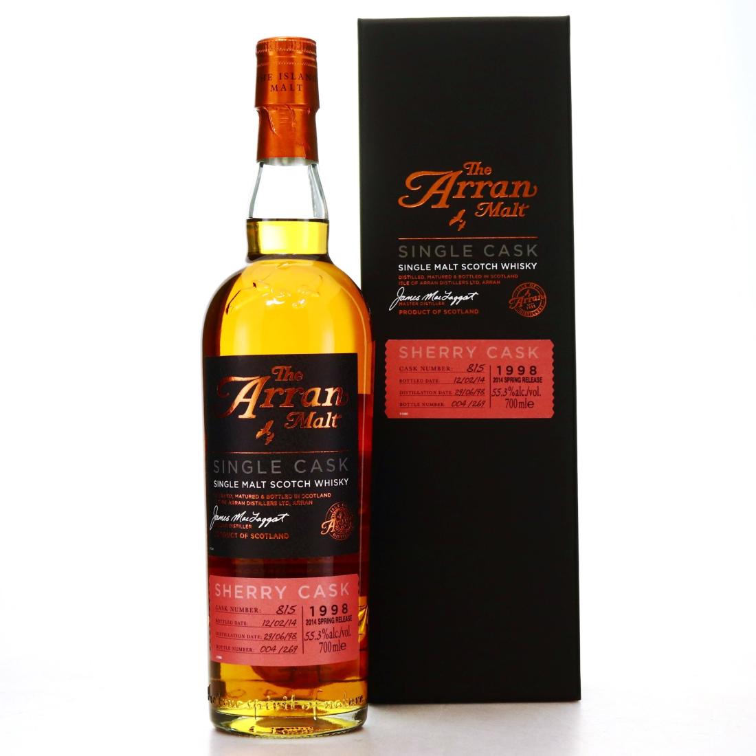 Arran 1998 Single Cask Sherry Cask - 2014 Spring Release Whisky ...