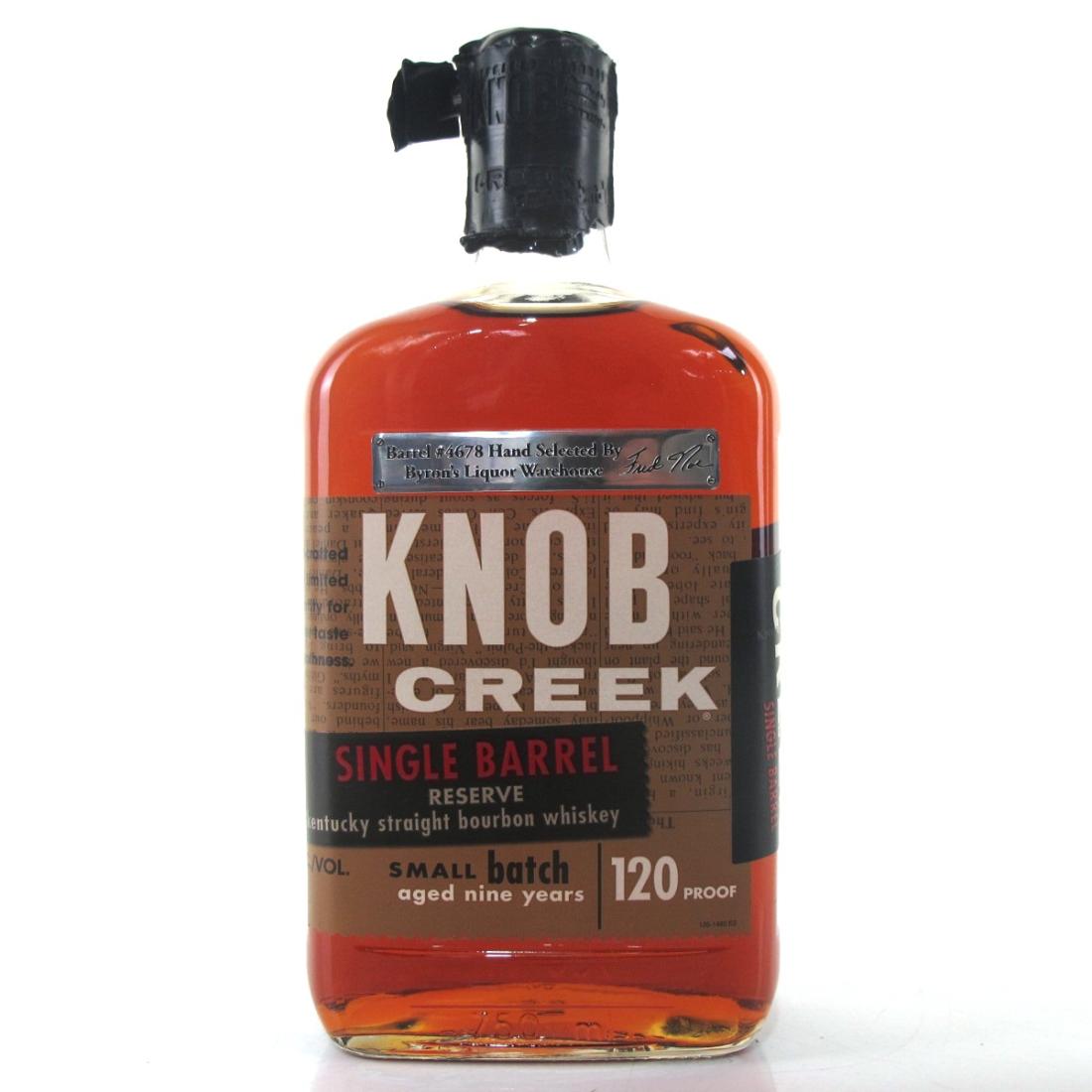 Knob Creek 9 Year Old Single Barrel Reserve - Byron's Liquor Warehouse ...