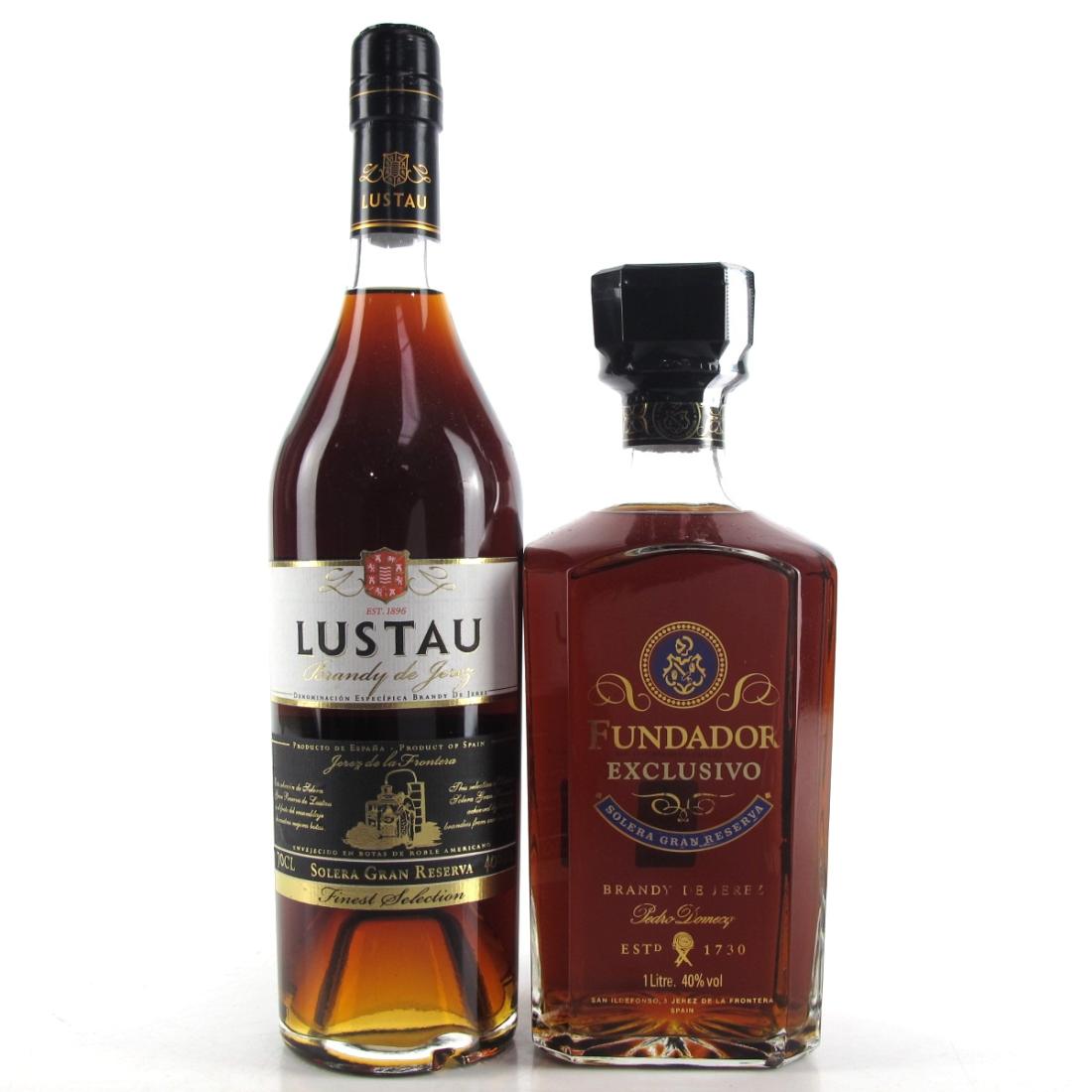 Spanish Brandy Selection x 2 / Including Fundador Exclusivo Solera Gran ...