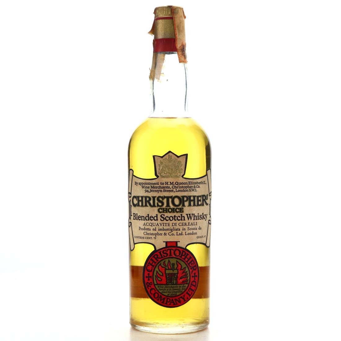 Christopher's Choice 1960s Whisky | Whisky Auctioneer