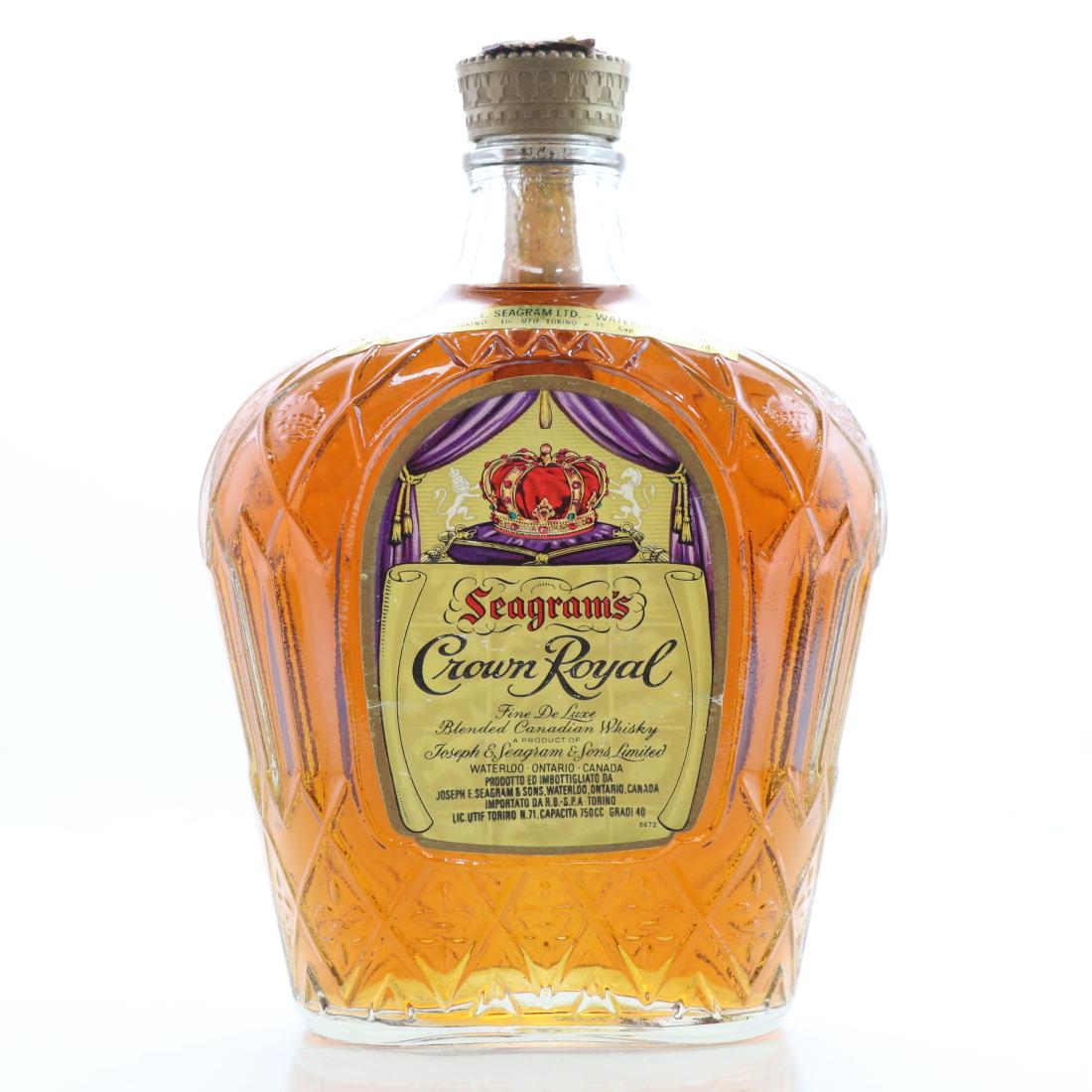 Seagram's Crown Royal Canadian Whisky 1980s Whisky | Whisky Auctioneer