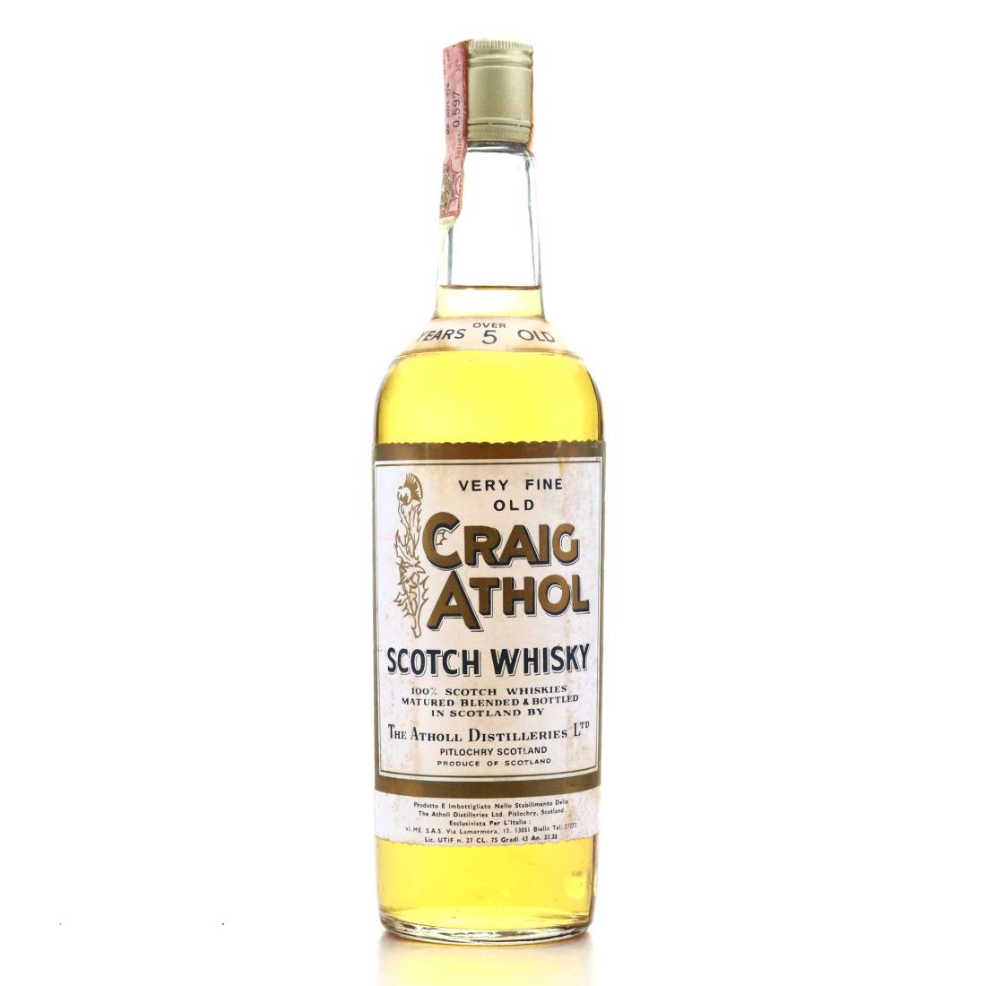 Craig Athol 5 Year Old 1960s Whisky | Whisky Auctioneer