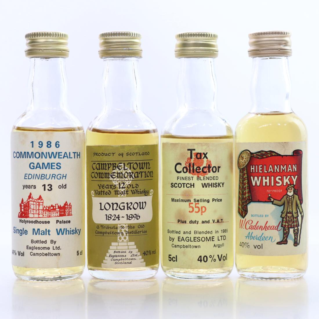 Cadenhead's Miniature Selection x 4 / includes Commonwealth Games 13 ...
