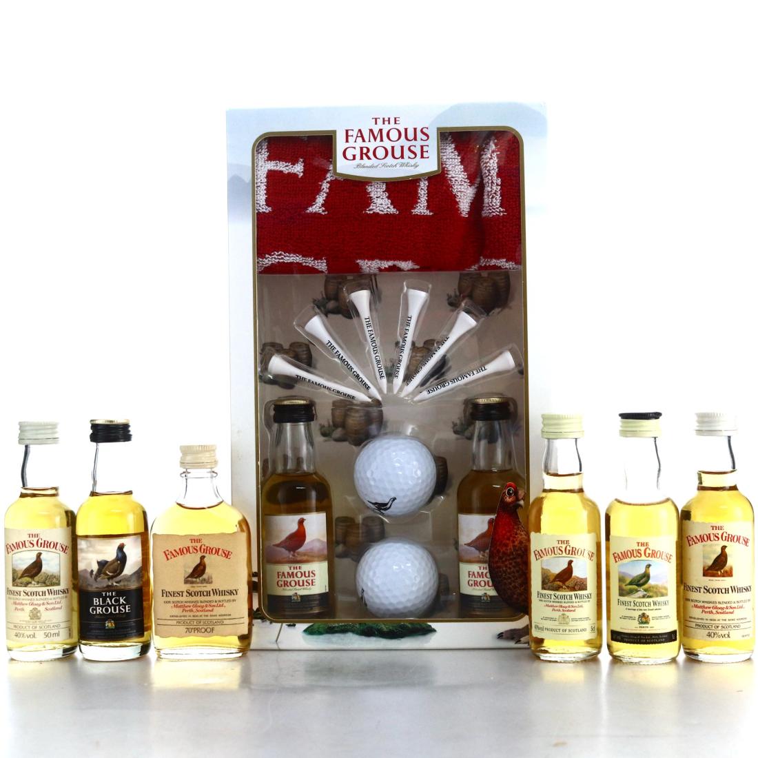 Famous Grouse Miniature x 8 / Includes Golf Set Whisky | Whisky Auctioneer