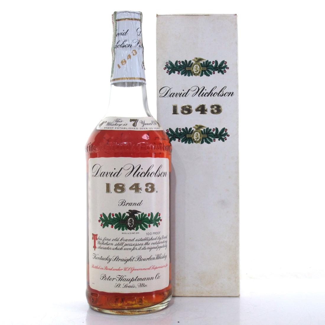 David Nicholson 1964 '1843' Brand Kentucky Straight Bourbon 1971 Whisky ...