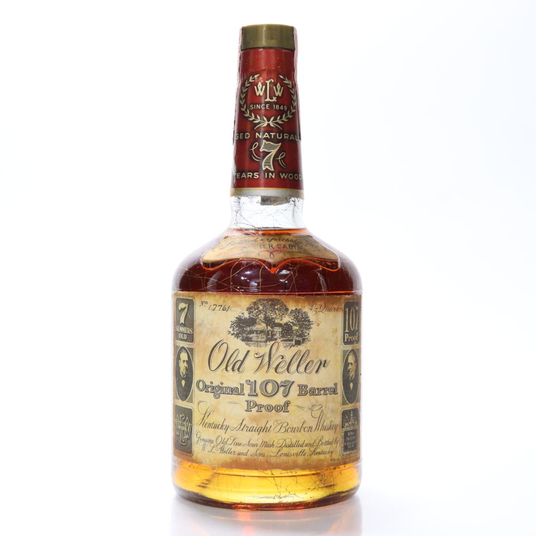 Old W L Weller 7 Year Old Original 107 Proof 1977 Whisky | Whisky ...